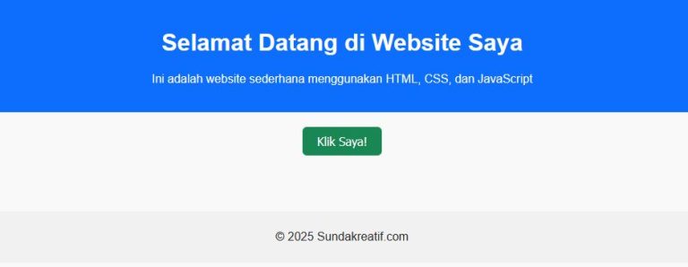 Panduan lengkap cara membuat website dari nol tanpa framework